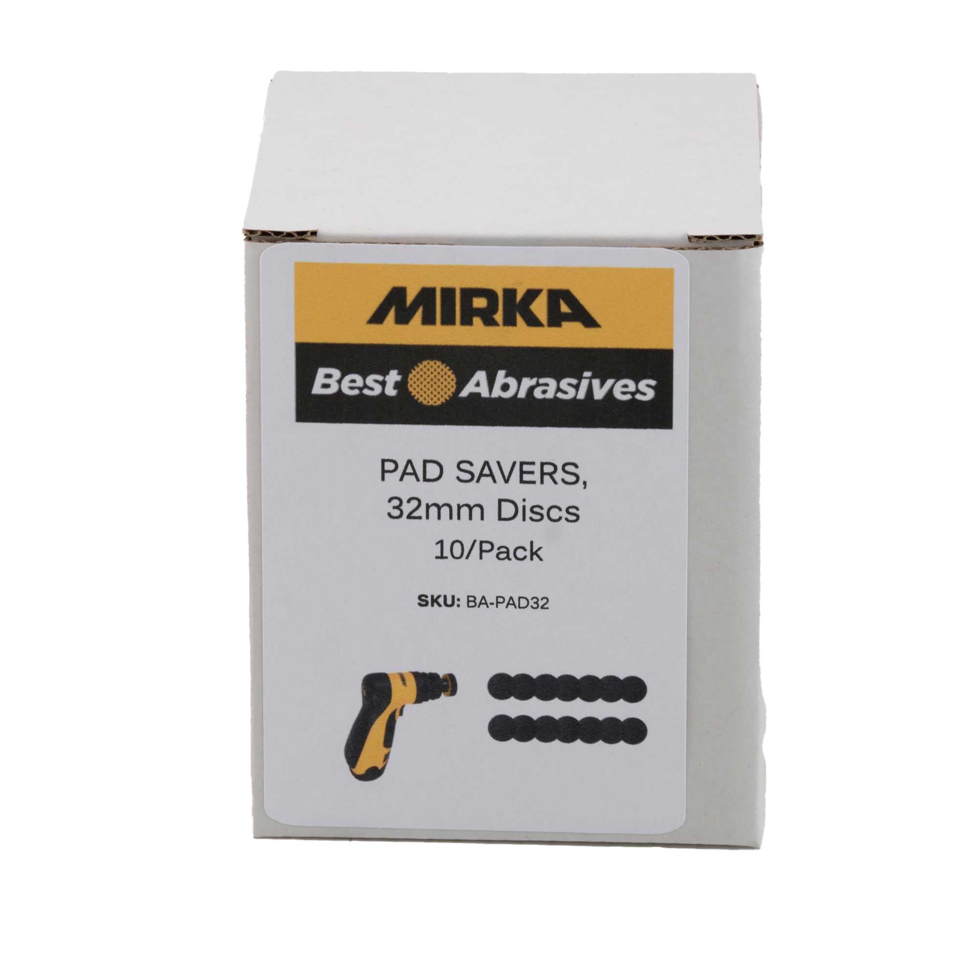Mirka Pad Savers, 32mm discs, 10/pack for 32mm backing pads – Best ...
